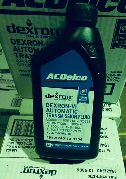 Трансмиссионное масло AcDelco DEXRON VI Automatic Transmission Fluid Full Synthetic (946 мл ...