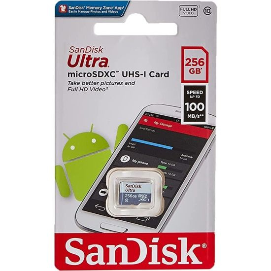 Карта памяти MICRO SDXC 256GB UHS-I SDSQUNR-256G-GN3MN SANDISK - купить ...