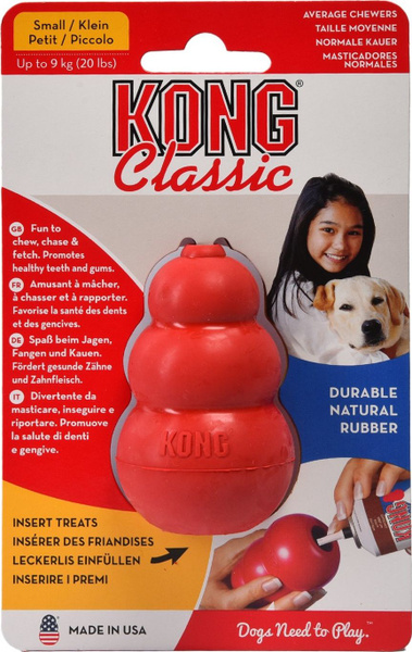 Игрушка для собак Kong / Конг Classic малая резиновая красного цвета ...