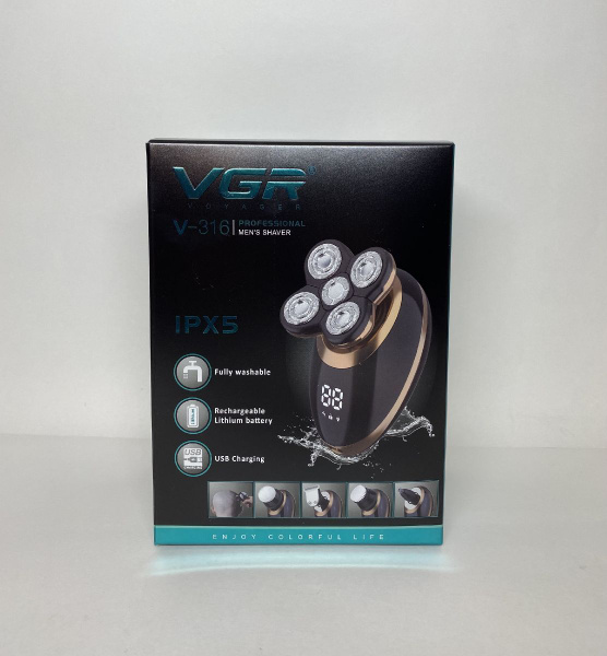 Электробритва мужская VGR-316 водонепроницаемая - купить с доставкой по ...