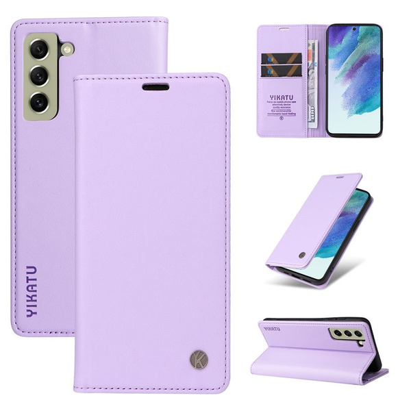 Чехол книжка для Samsung Galaxy S21 FE 5G магнитной застежкой хлятиком ...
