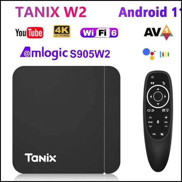 Медиаплеер Tanix W2, Оптический аудио (Toslink), HDMI, TF, USB, белый ...