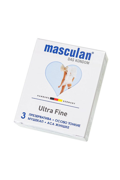 Особо тонкие презервативы Masculan Ultra Fine - 3 шт. - купить с ...