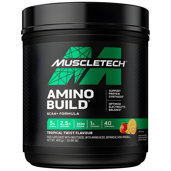 MuscleTech Amino Build 40 serv, 400гр аминокомплекс(Tropical Twist ...