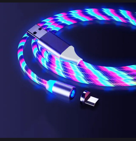 Кабель Usb Type C Nnbili Магнитный кабель со светодиодной подсветкой