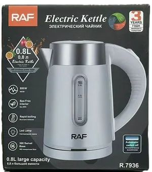 Чайник электрический RAF R.7936 белый купить на OZON по низкой цене (1391385701)