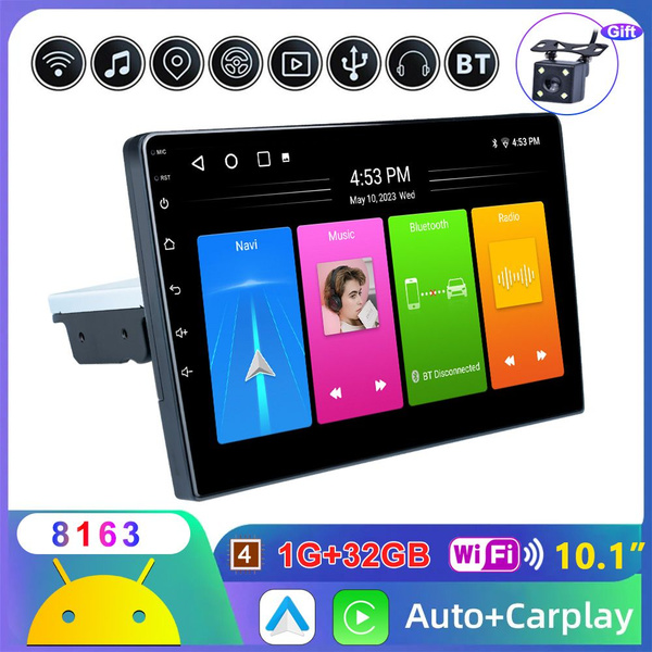 Универсальная автомагнитола 1din 10.1 дюймов 1+32,IPS экран Wi-Fi Bluetooth Android-11 ...