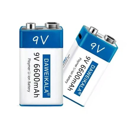 100% Новый 9V USB зарядный литий - ионный аккумулятор 9V 6600 мАч для ...