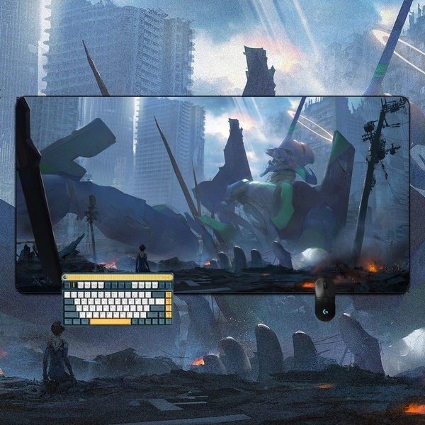 EVANGELION Коврик для мыши Обычный коврик для мыши, XXL, бордовый ...