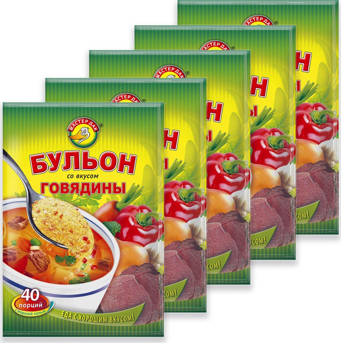 Бульон Мастер Дак, со вкусом говядины, 100 г х 5 шт — купить в интернет ...