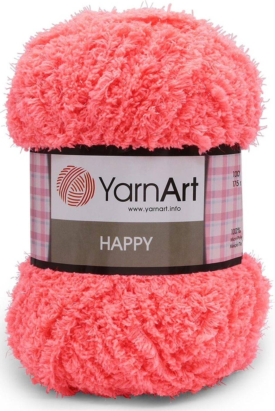 Пряжа YarnArt Happy, ярко-розовый (787), 175 м, 100 г, 4 шт — купить в ...