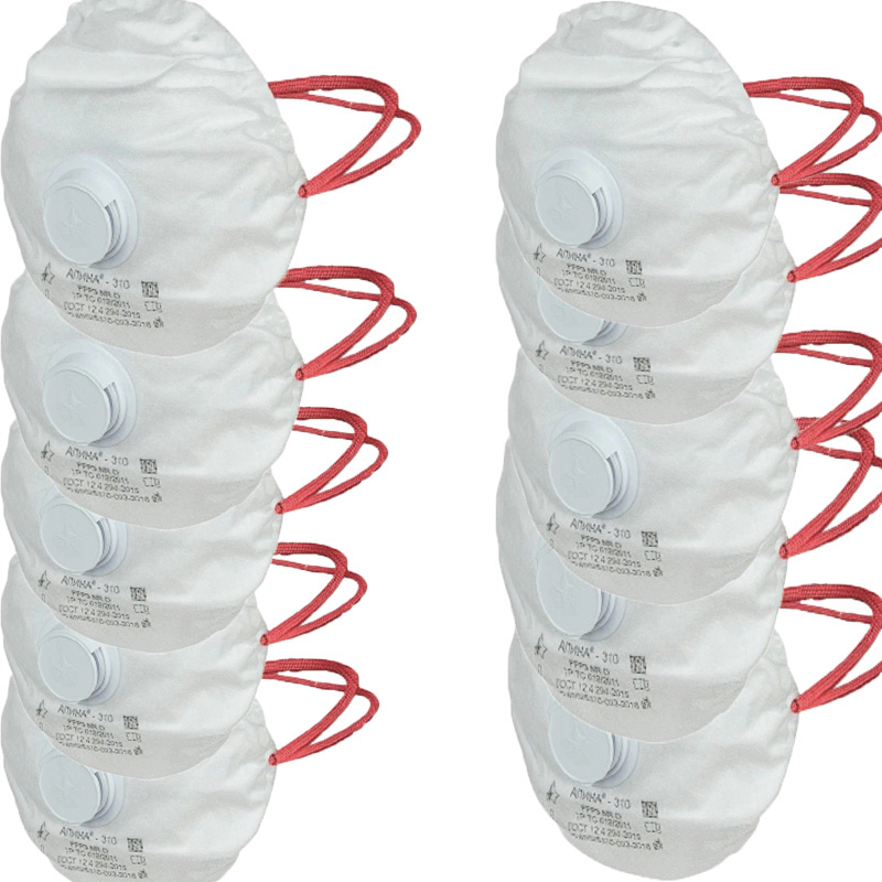 Респиратор универсальный Алина 310, FFP3, 10 шт. — купить в интернет-магазине OZON с быстрой ...