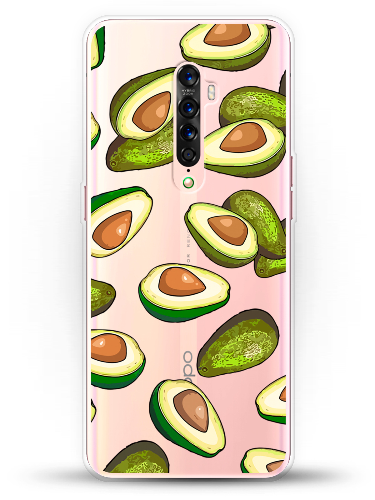 Силиконовый чехол Авокадо узором на Oppo Reno2 — купить в интернет ...