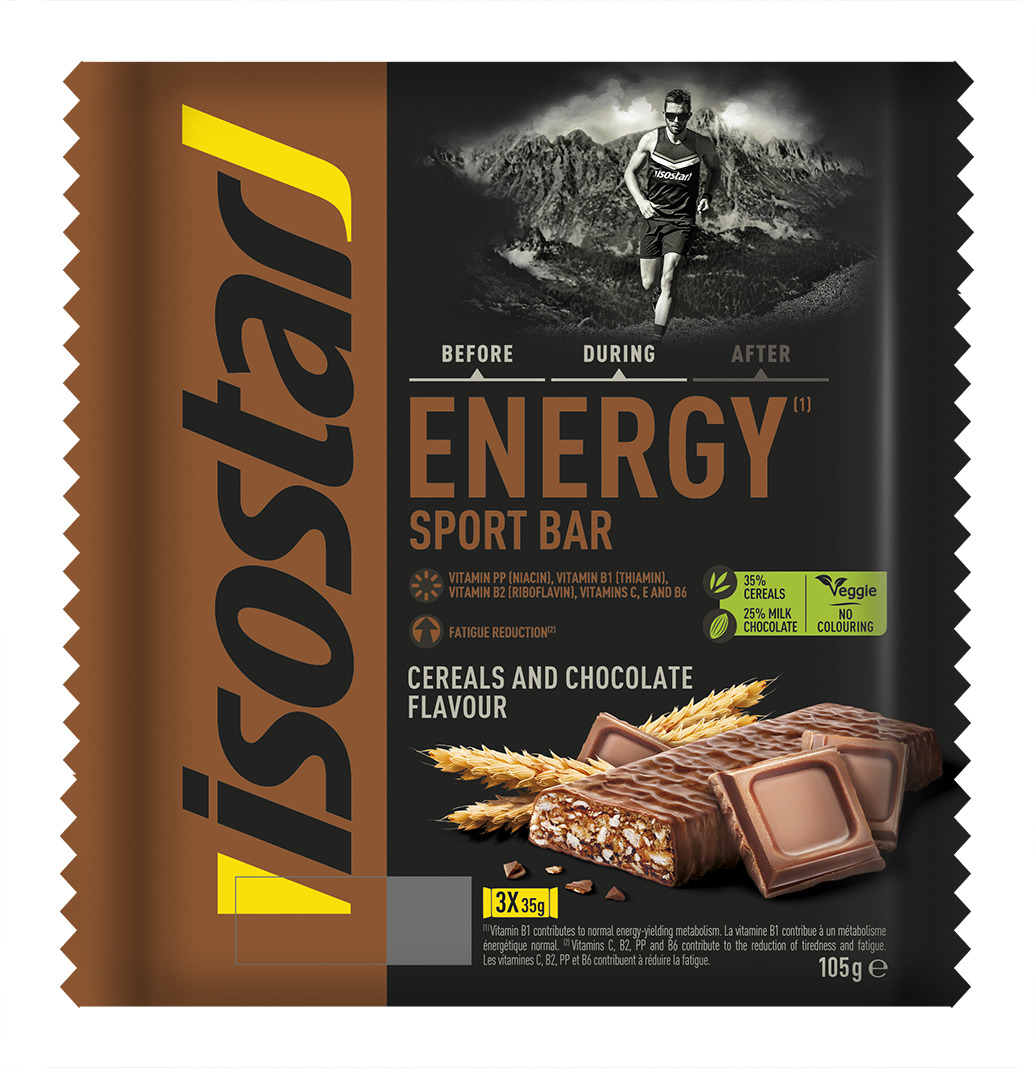 Батончик энергетический / углеводный со злаками 35 г Isostar Energy ...