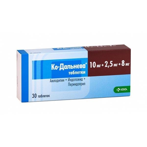 Ко-дальнева таблетки 10мг+2,5мг+8мг 30шт — купить в интернет-аптеке ...
