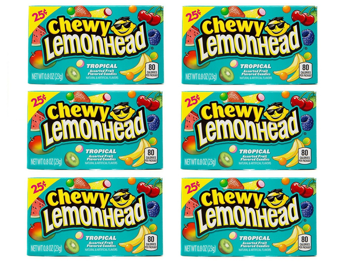 Конфеты Tropical Chewy Lemonhead (тропические фрукты) Ferrara 23 гр. (6 ...