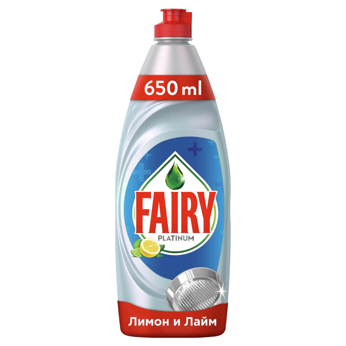 Жидкое средство для мытья посуды Fairy Platinum Лимон и лайм моющее ...