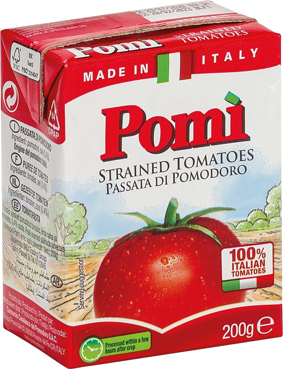Протертые томаты Pomi, 200 г — купить в интернет-магазине OZON с ...