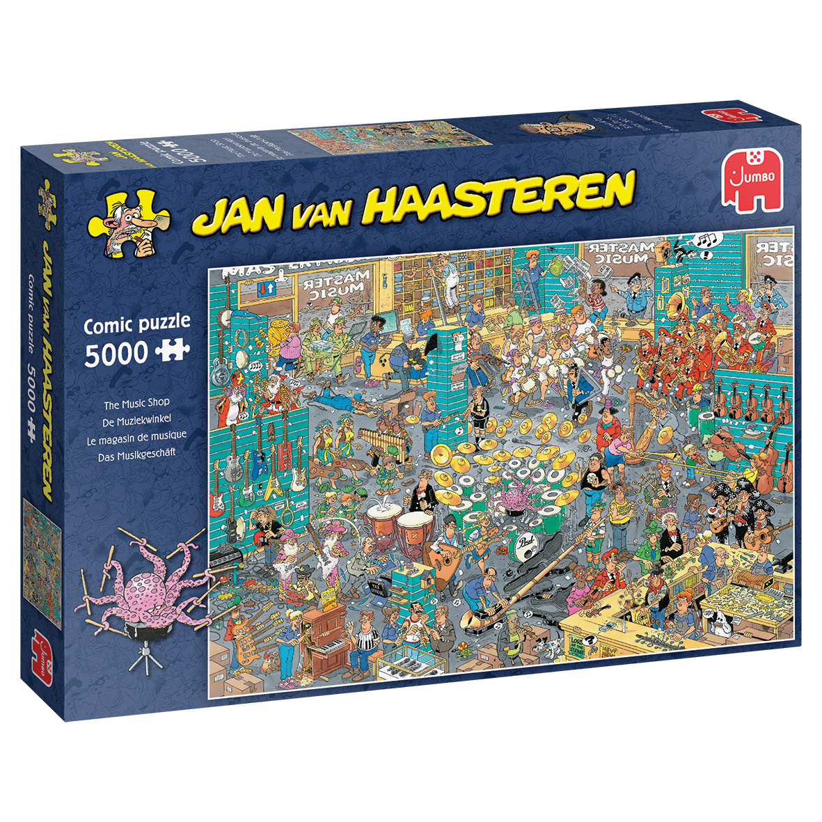 Пазл Jumbo 5000 деталей: Музыкальный магазин (Jan Van Haasteren ...