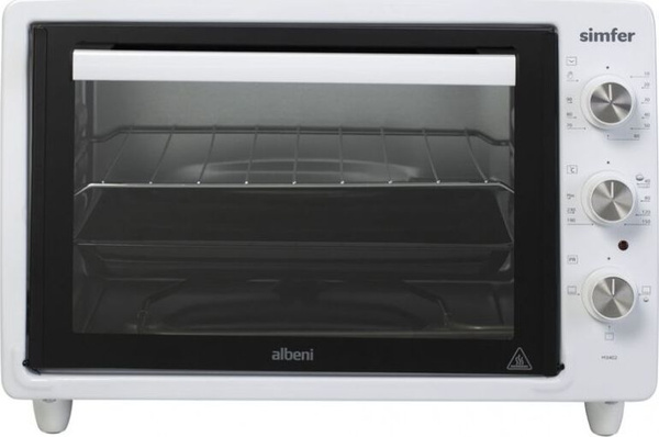 Мини-печь Simfer, белый, 34 л купить по низкой цене с доставкой в интернет-магазине OZON (875741684)