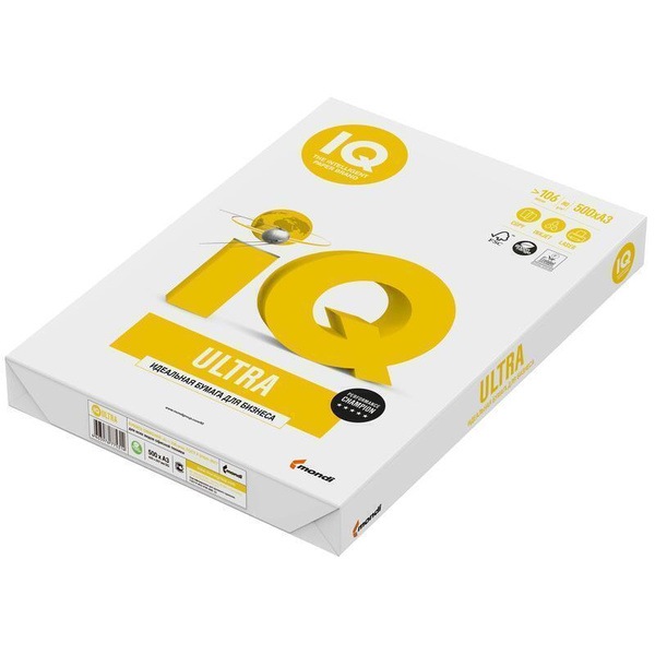 Бумага IQ Ultra (А4, марка A, 80 г/кв.м, 2500 листов) - купить с ...