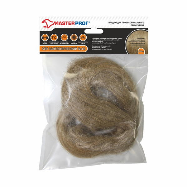 Лен сантехнический №18 MasterProf PREMIUM (200 гр.) - купить в интернет-магазине OZON по ...