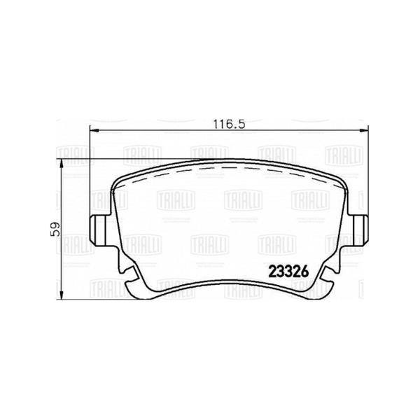Колодки тормозные Trialli PF1875 - купить по низким ценам в интернет ...