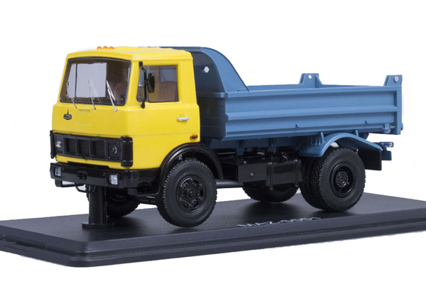 Модель коллекционная Минский 5551 самосвал ранний желтый/синий откидывающаяся кабина - купить в ...