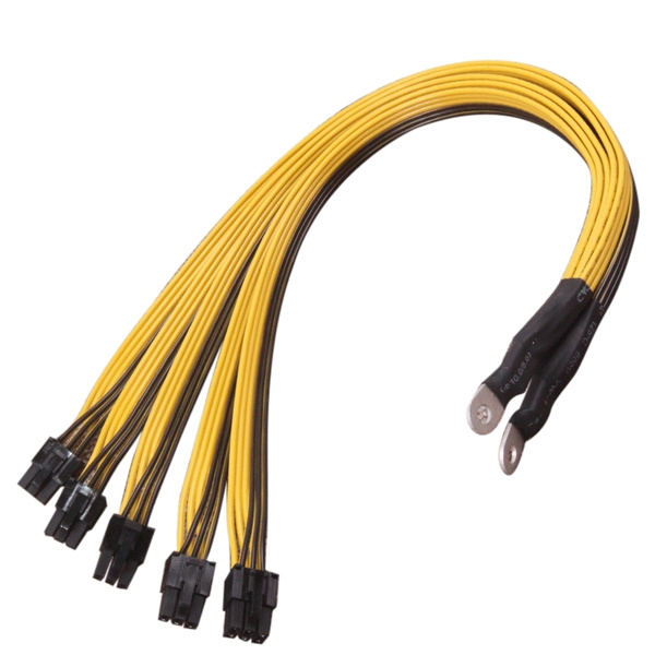 5X PCI-E PCIE 6-контактный разветвитель видеокарты для графического ...