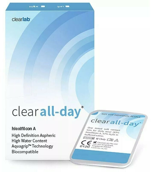 ClearLab Контактные линзы Clear All-Day (6бл), 6 шт., -0.50 / 8.6/ 1 ...