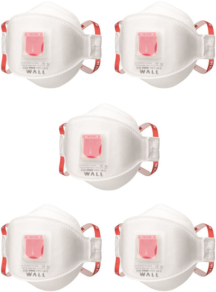 Wall Респиратор универсальный AIR 99 HK, FFP3, 5 шт. - купить с доставкой по выгодным ценам в ...