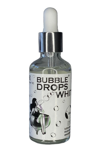 Пенообразователь для коктейлей, пищевой Bubble Drops WHITE 50 мл ...