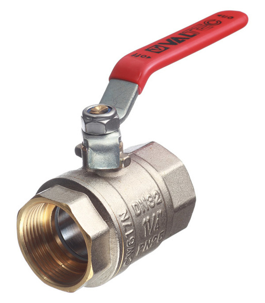 Кран шаровой латунный VALTEC Base (VT.214.N.07) 1 1/4 ВР(г) х 1 1/4 ВР(г) ручка прямой - купить ...