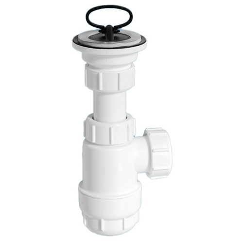 Сифон для раковины McAlpine MRW2L, 1 1/4-32 мм, с выпуском - купить по ...