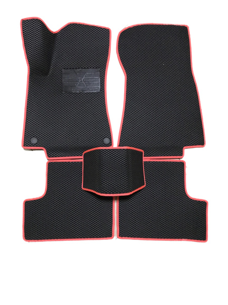 Коврики в салон автомобиля EvaTeka GLА200, цвет красный, черный - купить по выгодной цене в ...