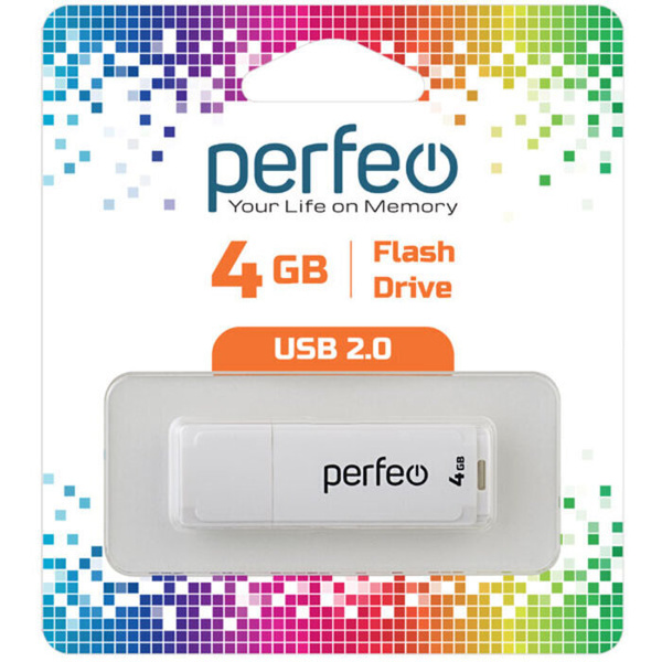 USB-флеш-накопитель Perfeo PF-C04 4 ГБ 25, 15 купить c доставкой на OZON по низкой цене (662379133)