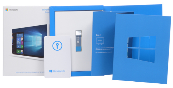 Windows 10 Home box (коробочная версия) Активация на территории РФ ...