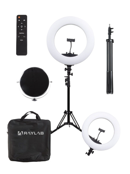 Светодиодный осветитель Raylab RL-0418 Kit кольцевой для блогера, свет для студии,видео ...