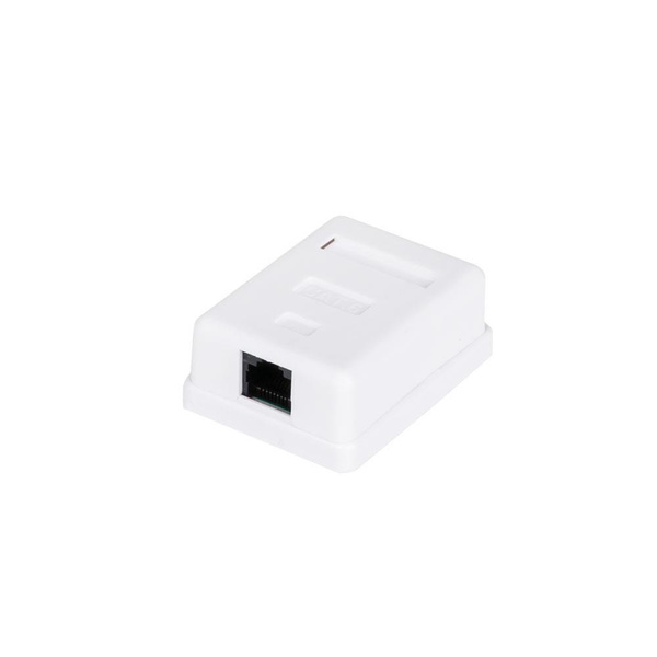 Розетка 1 порт накладная (UTP, RJ45, Кат.6, белая) - купить по низкой ...