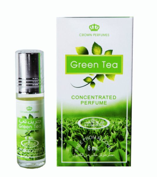 Al Rehab Духи-масло Арабские женские масляные духи GREEN TEA (Зеленый ...