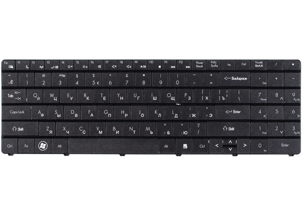 Клавиатура черная для Quanta TWH, DNS Gamer (0133807) TWH-N12E-GE, DNS ...