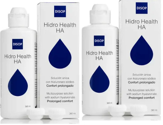 Раствор для контактных линз Disop Hidro Health HA 360 мл+ 360 мл + 2 ...