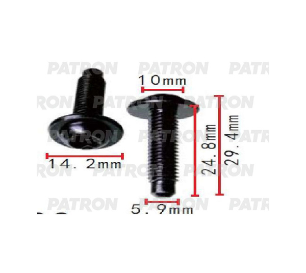 Болт крепежный автомобильный, 1 шт. купить по выгодной цене в интернет ...