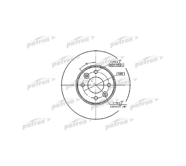 Диск тормозной перед Logan Clio III Largus Almera G15 260*22 вент ор ...