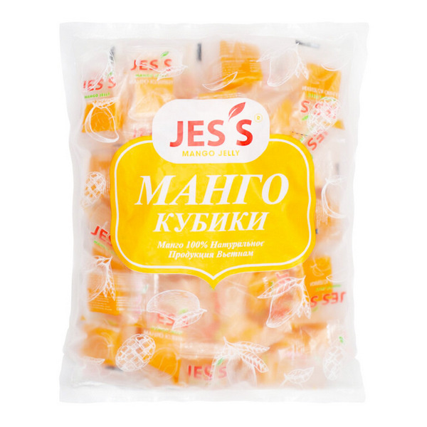 Манго кубики JESS без сахара натуральные жевательные конфеты ДЖЕСС ...