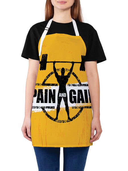 Фартук кухонный JoyArty 1шт, Желтый, черный, белый - купить по доступным ценам в интернет ...