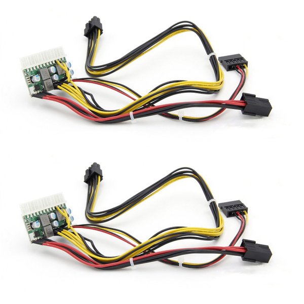 2X PCI-E 6-контактный вход постоянного тока 12 В PICO ATX Switch PSU ...
