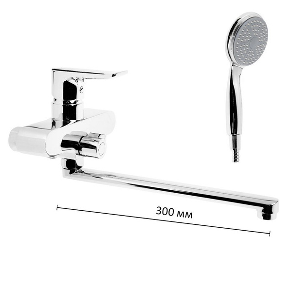 Смеситель Accoona 88861002 Латунь Лейка, С душевым гарнитуром - купить ...