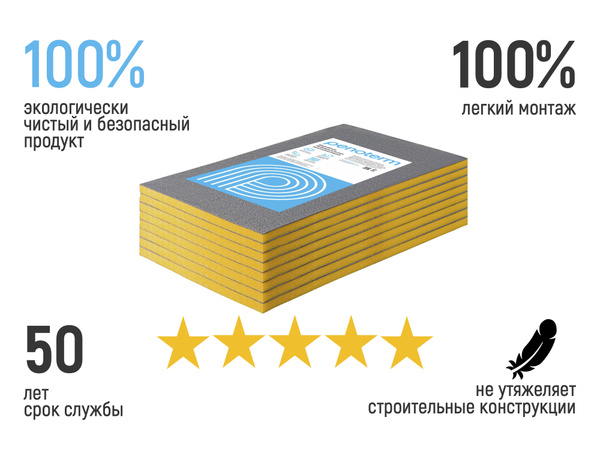 Утеплитель Евроблок Порилекс НПЭ Л 50х600х1000 пенополиэтилен ...