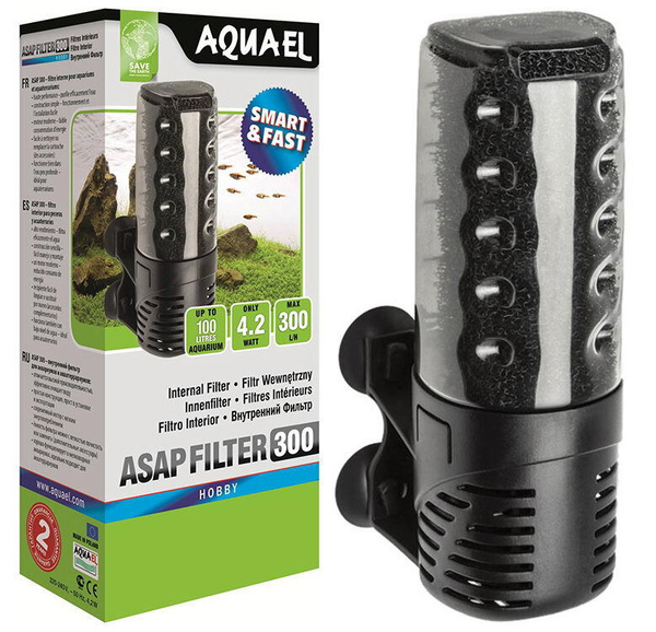 Фильтр внутренний Aquael ASAP FILTER 300, 4.2w, 300л/ч, до 100л ...